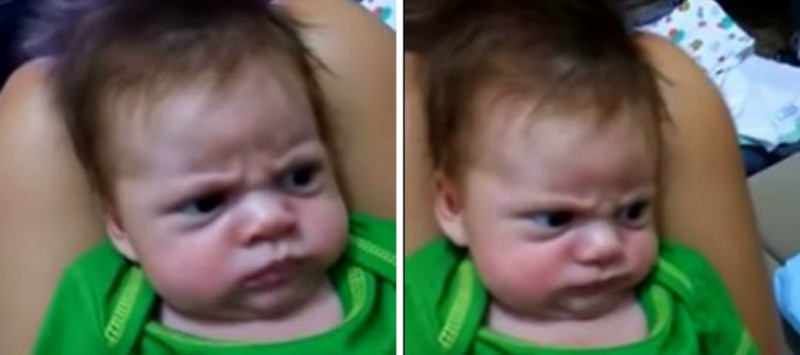 El bebé enojado que no se ríe con nada — FMDOS