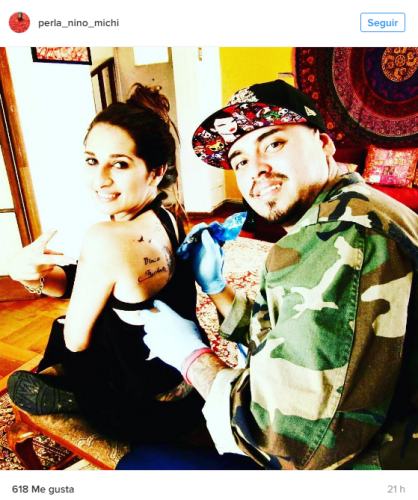 Perla Ilich se hace un tatuaje por amor — FMDOS