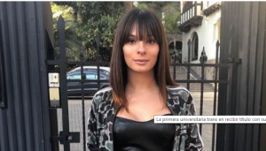 La primera estudiante trans en recibir título universitario con su ...