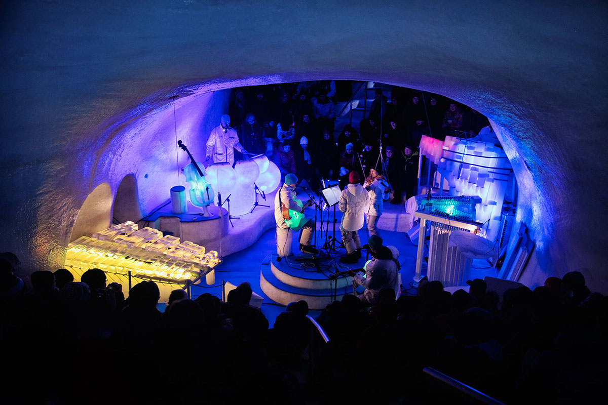 El creador de instrumentos de hielo, Tim Linhart, se presentará en Chile