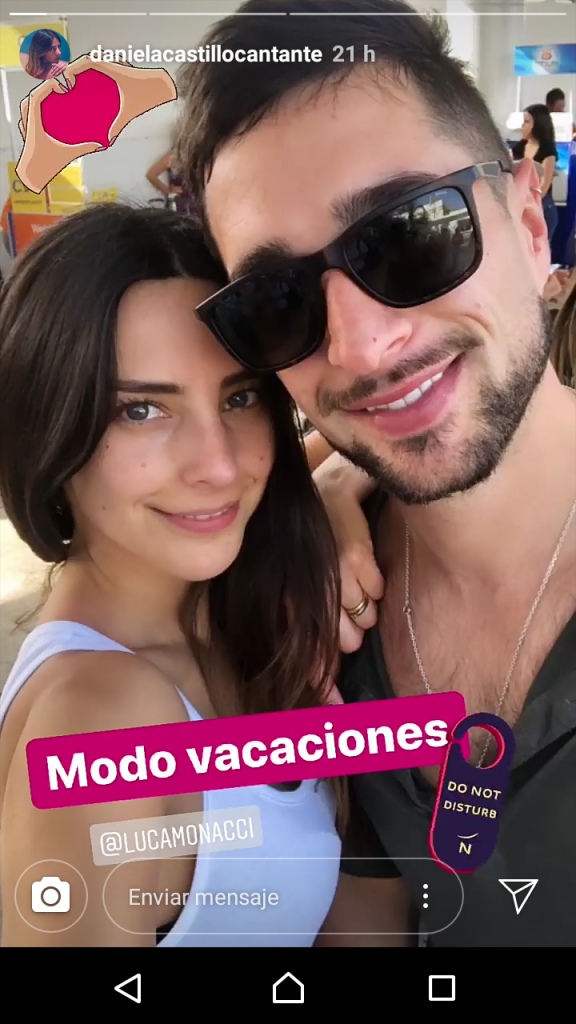 Así disfruta Daniela Castillo de sus vacaciones con Luca Monacci