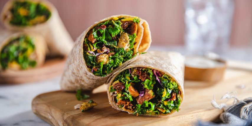 ¡Súper nutritivo! Prepara estos ricos y fáciles wraps de kale — FMDOS