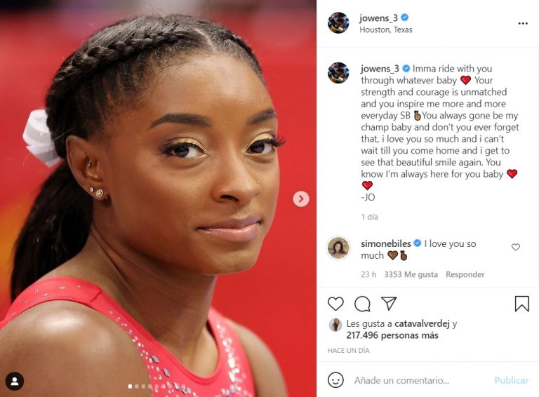 Novio de Simone Biles: “Voy a estar contigo en todas bebe”