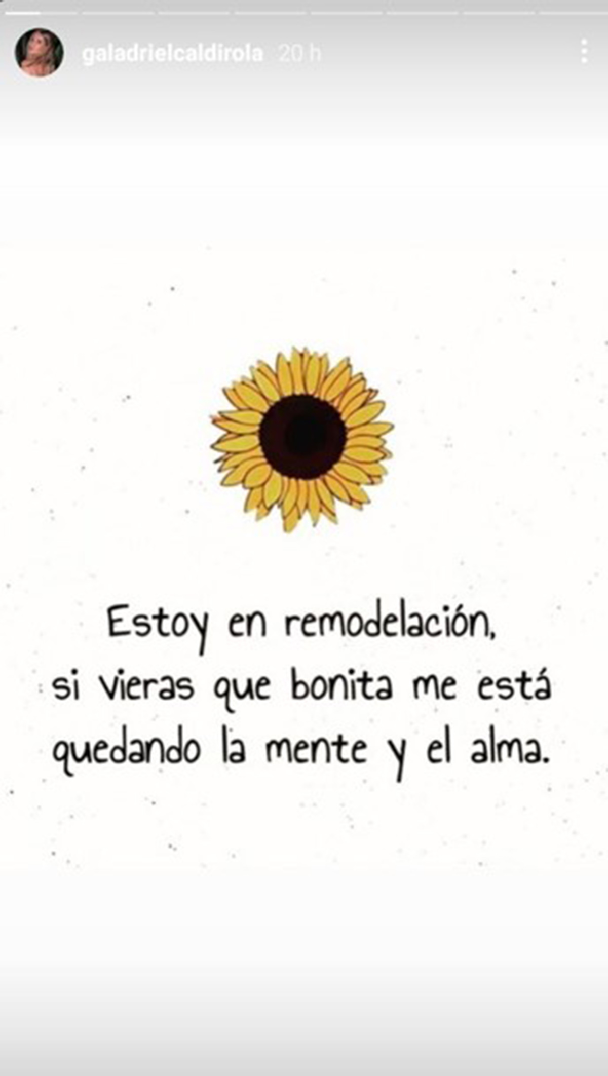 Gala Caldirola publicó una sentida reflexión en sus redes