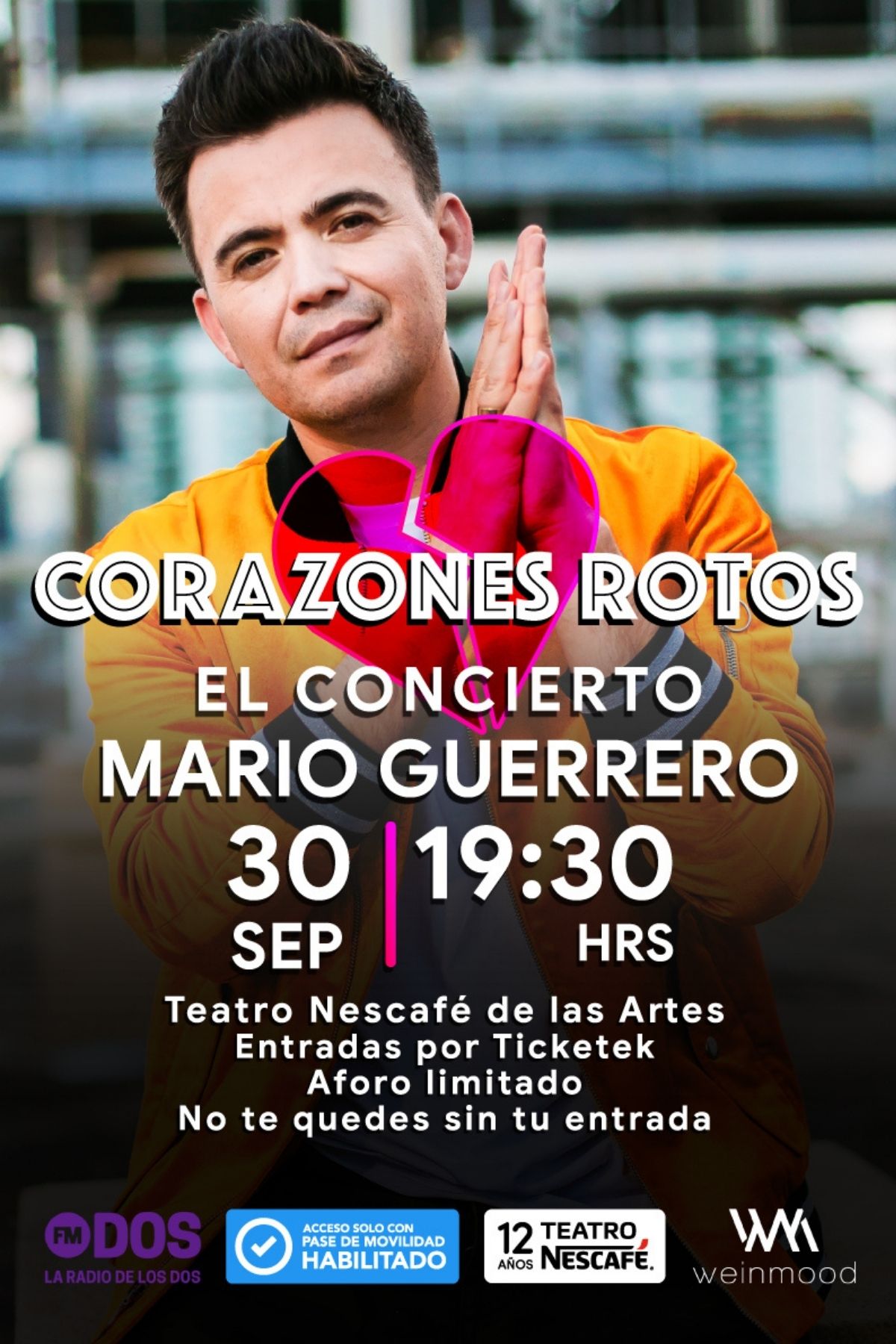Mario Guerrero vuelve a los conciertos presenciales con imperdible show
