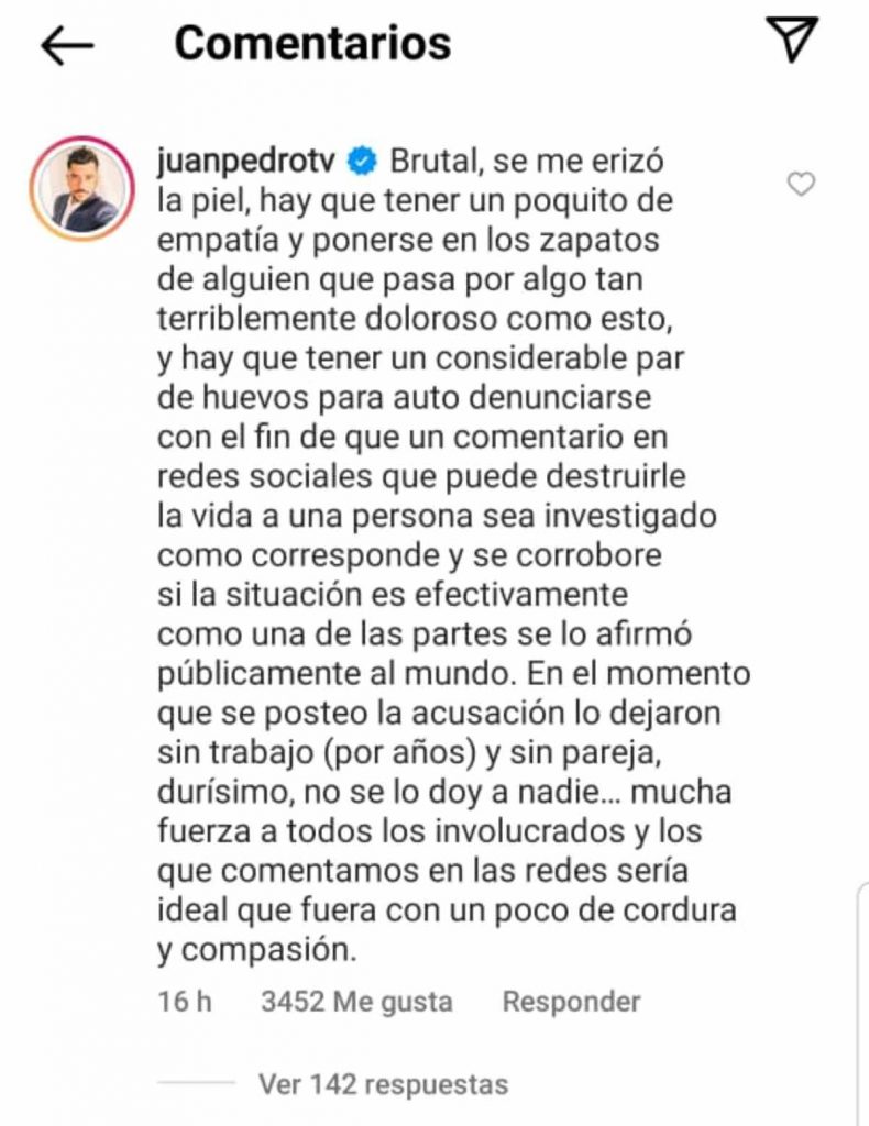 Juan Pedro Verdier le envía mensaje de apoyo a Iván Cabrera