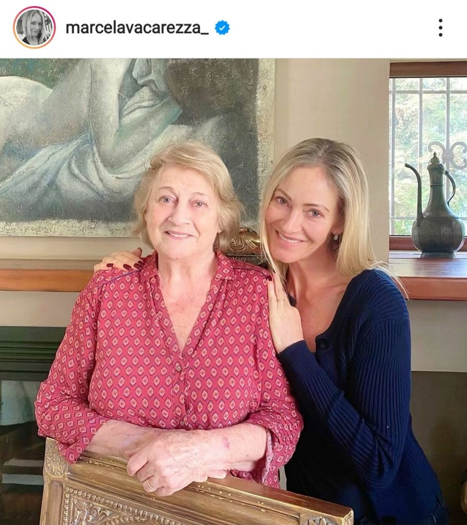 Marcela Vacarezza dedica emotivos mensajes a su madre y a su hermana
