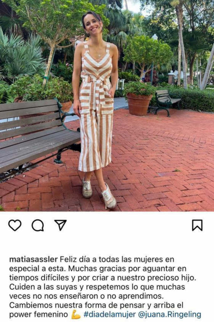 Matías Assler se llenó de críticas por su saludo del 8M