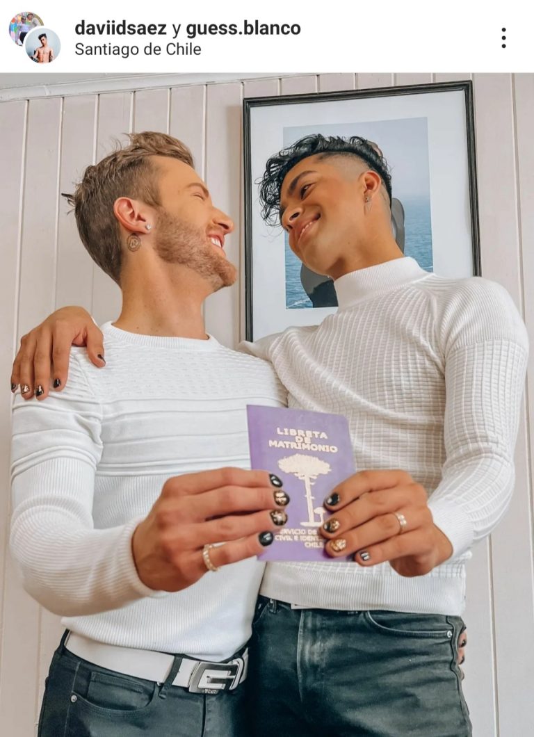 David Sáez contrajo matrimonio con su novio estadounidense