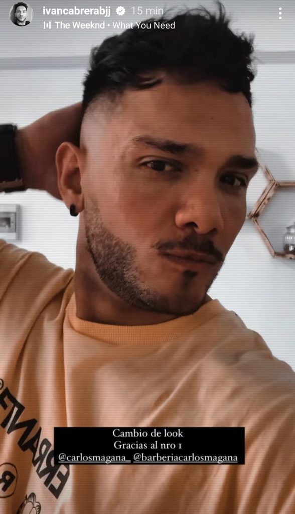 Iván Cabrera sorprendió a sus seguidores con nuevo look