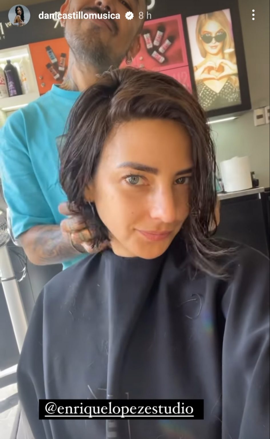Daniela Castillo deslumbró al mostrar su nuevo corte de pelo