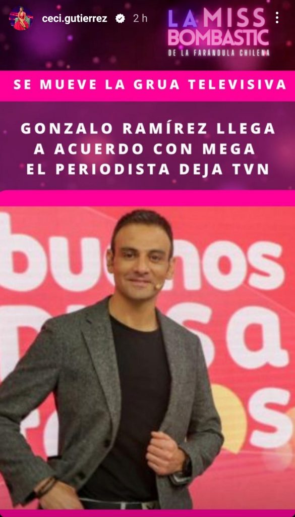 Revelan que Gonzalo Ramírez renunció a TVN para irse a otro canal