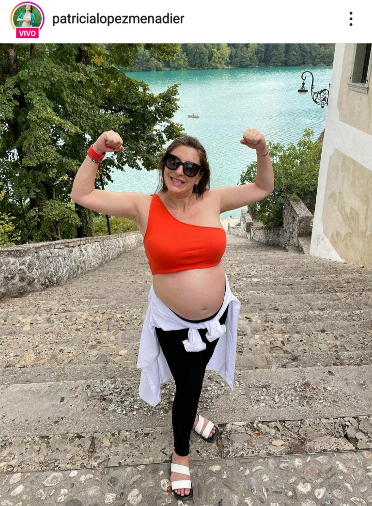 Paty López se luce posando con 7 meses de embarazo