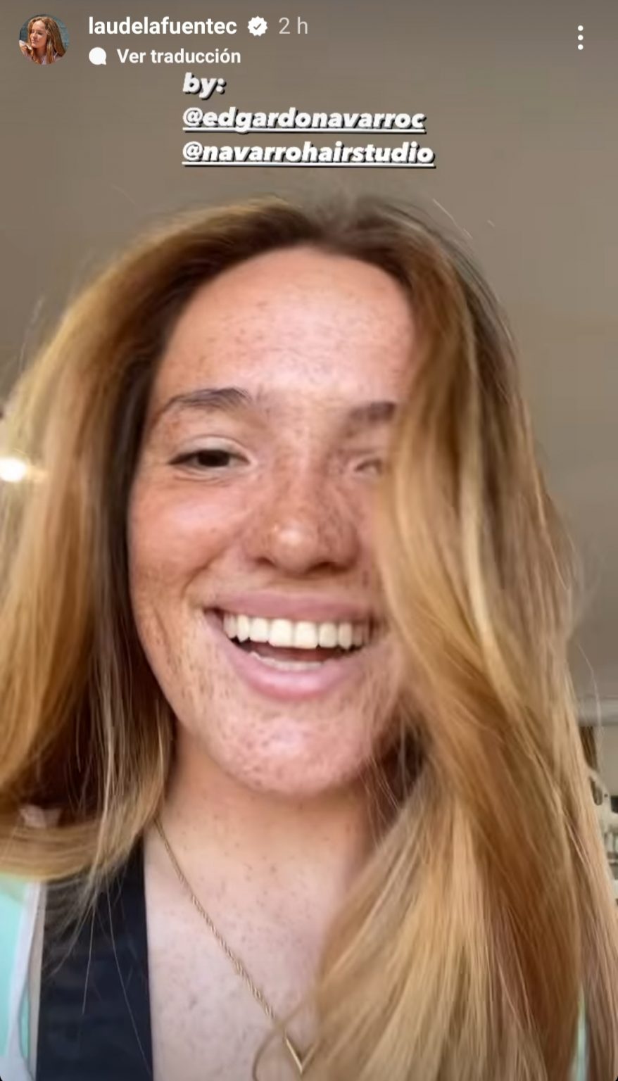 Laura de la Fuente sorprende con radical cambio de look