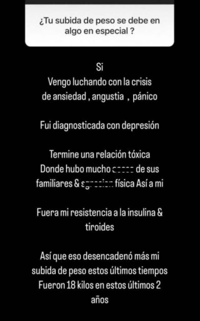 "Fueron 18 kilos...": Michelle Carvalho reveló las preocupantes razones ...