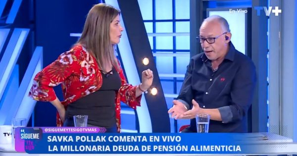 Savka Pollak y Mauricio Israel tuvieron duro enfrentamiento en vivo