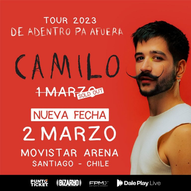 Camilo anuncia segundo Movistar Arena: Fecha y venta de entradas