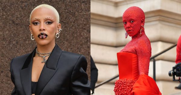 Doja Cat usó 30 mil cristales en atrevido traje para un desfile