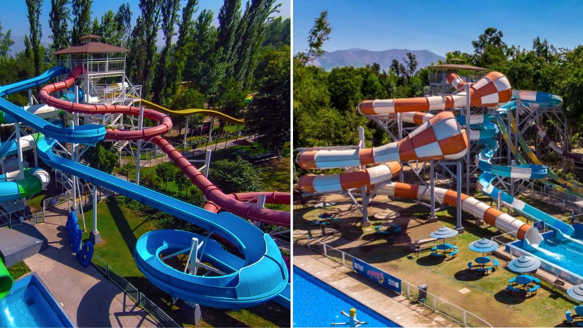21 toboganes y seis piscinas: el entretenido parque acuático a 40 minutos de Santiago