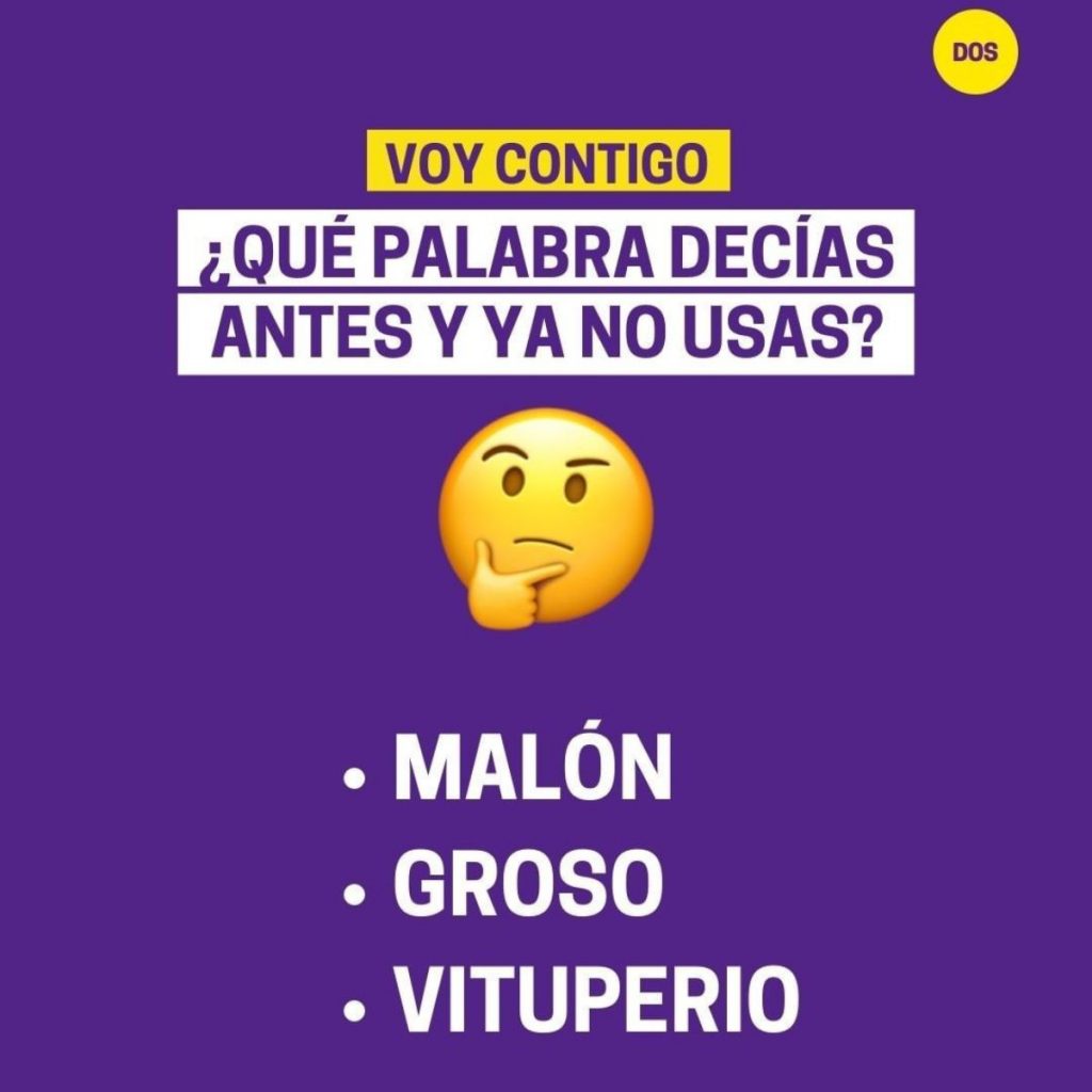Estás son las palabras que se decían antes en Chile y ya no se ocupan ...