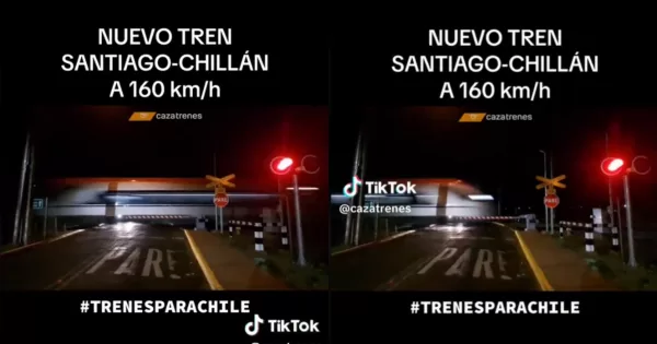 Tren Santiago - Chillán: Video en TikTok muestra la increíble velocidad ...
