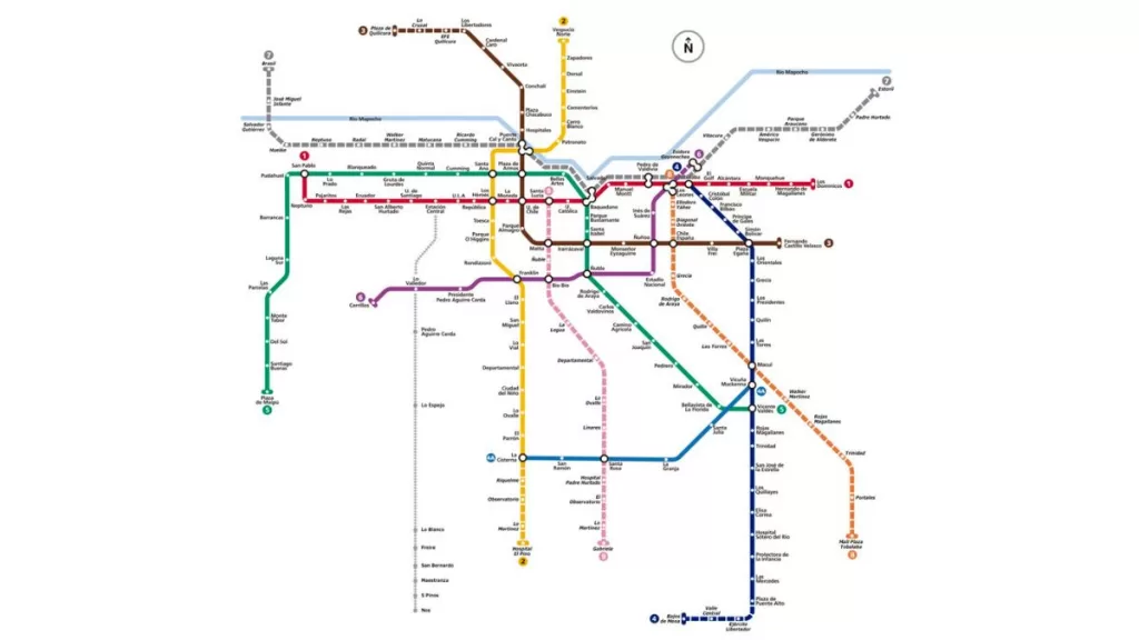 Línea 7 del Metro de Santiago: Así será el mapa del nuevo recorrido tras su inauguración