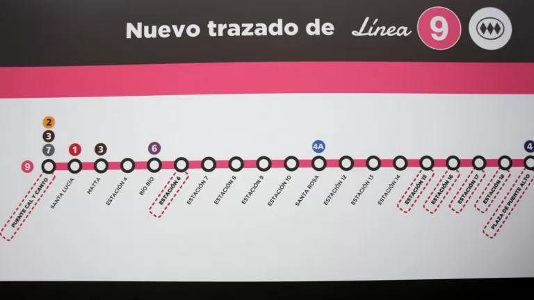 El mapa definitivo del Metro de Santiago que no has visto hasta hoy: Así se verá con la nueva ...