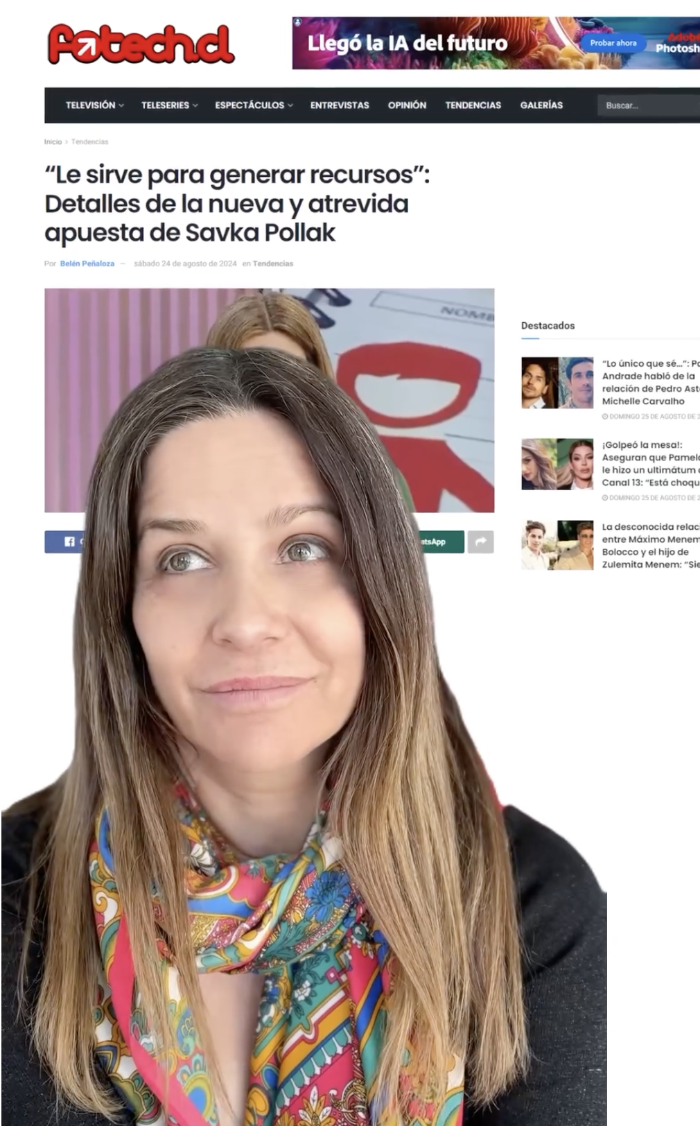 Reconocida animadora chilena aclara rumores de su posible participación ...