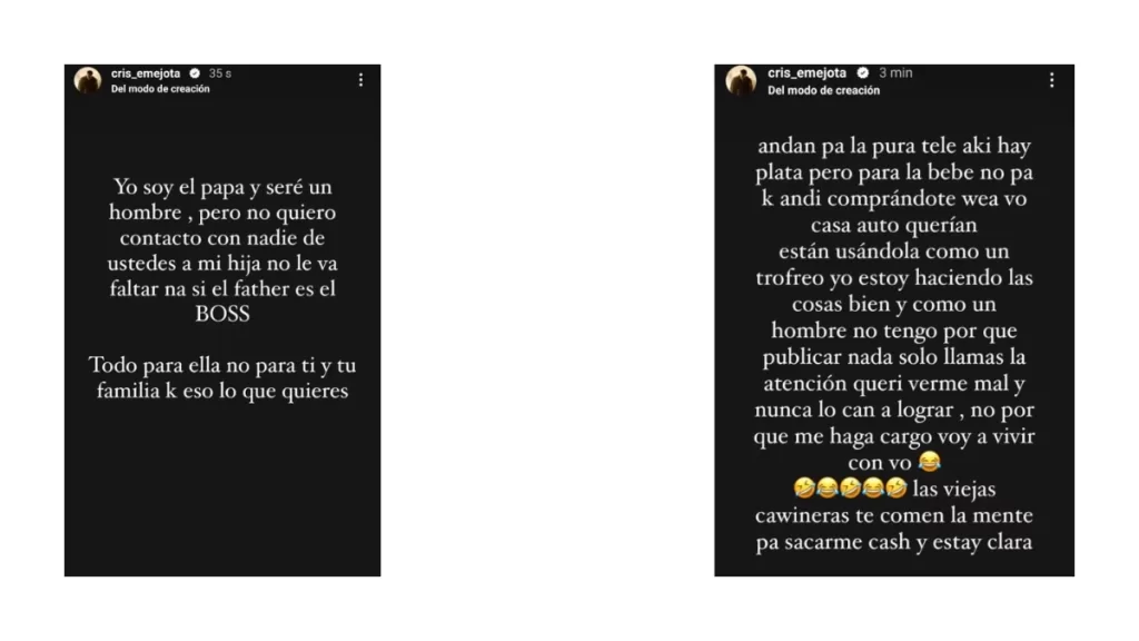 Quién es Salomé Ignacia, expareja de Cris MJ y madre de la hija del popular cantante chileno